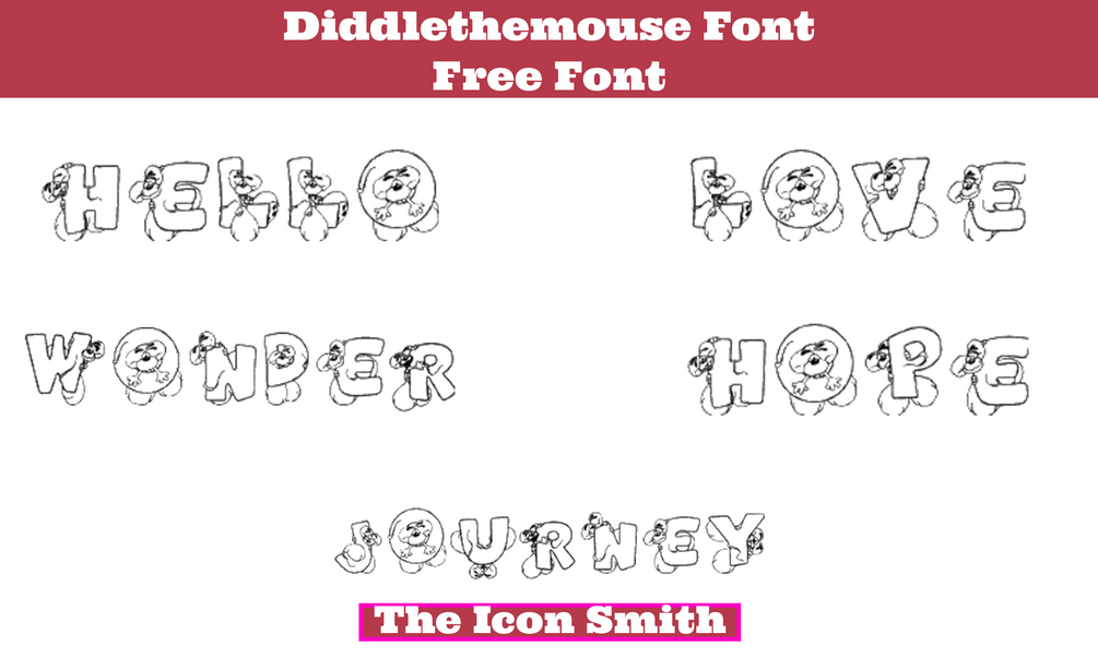 Free Diddlethemouse Font F4687
