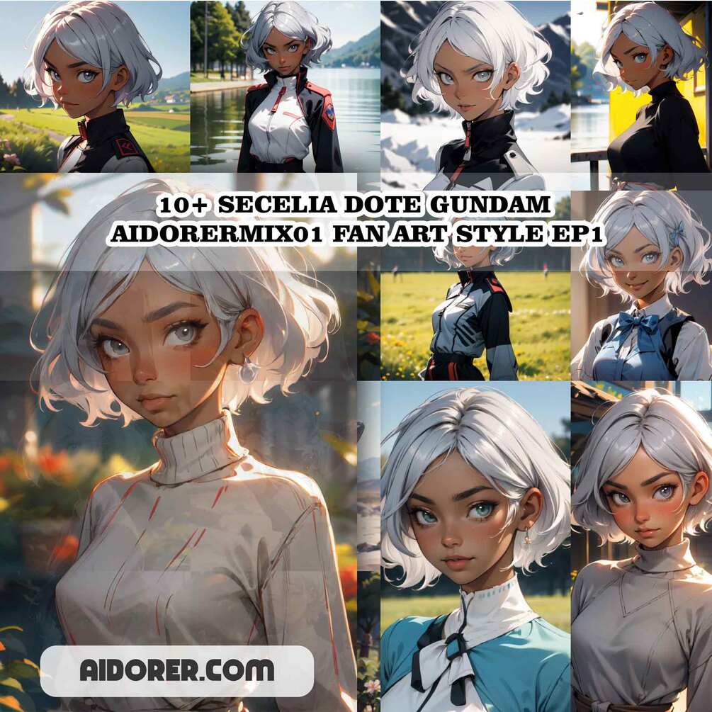 10+ SECELIA DOTE GUNDAM AIDORERMIX01 FAN ART STYLE EP1