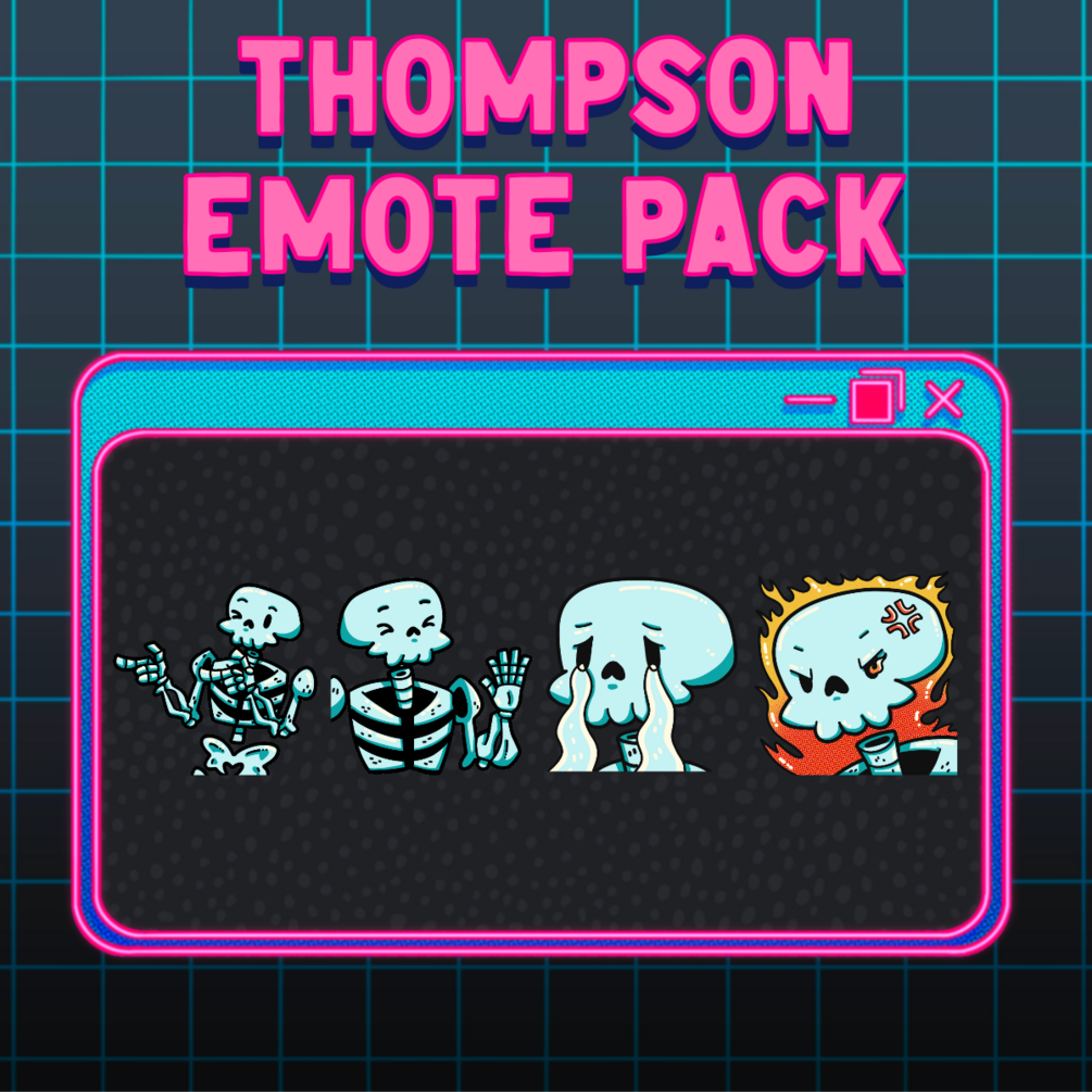 Emote 4 Pack: Thompson the Skeleton
