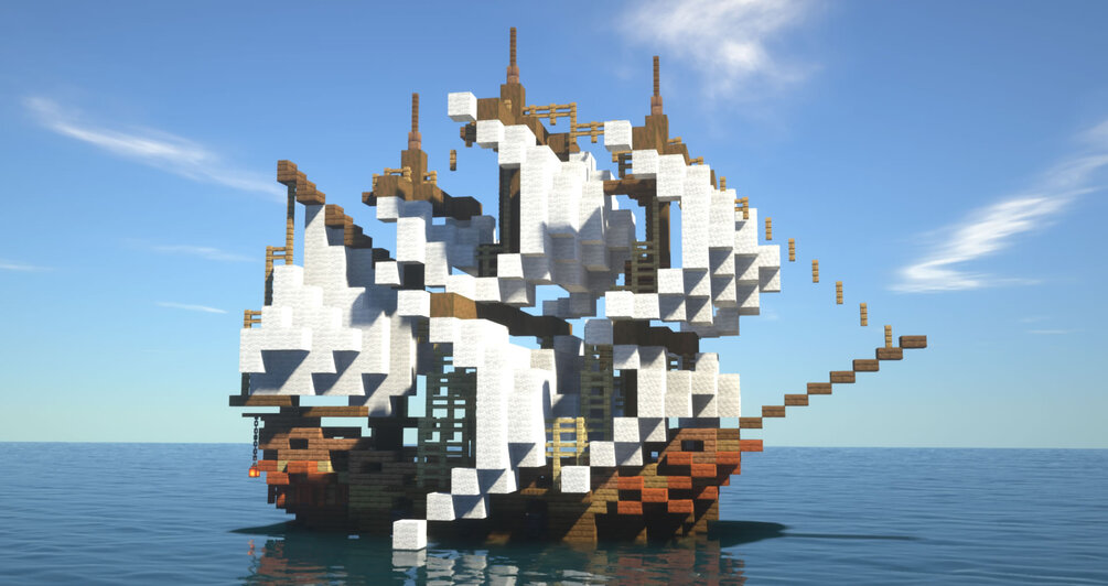 Minecraft 6-Gun Brig (#1)