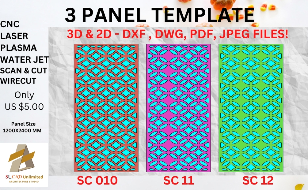 CNC Pattern Templates - SC 10, 11 & 12