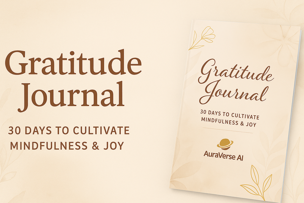 Gratitude Journal – 30-Day Printable PDF to Cultivate Daily Mindfulness ...