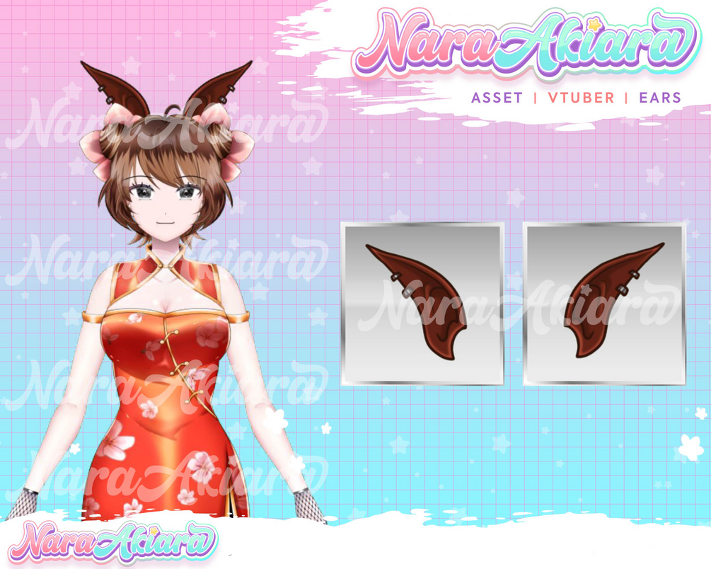 Vtuber Assets Long Ears Piercing