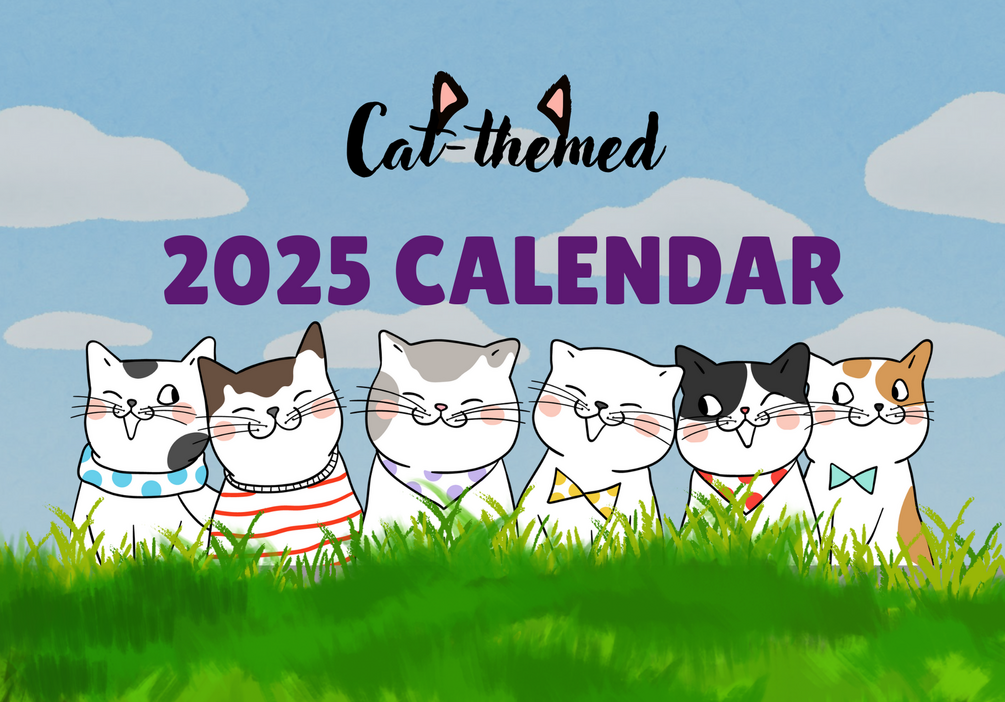 Cat-themed Calendar 2025