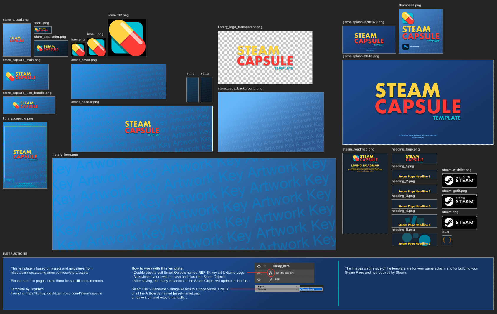 Steam Capsule Template