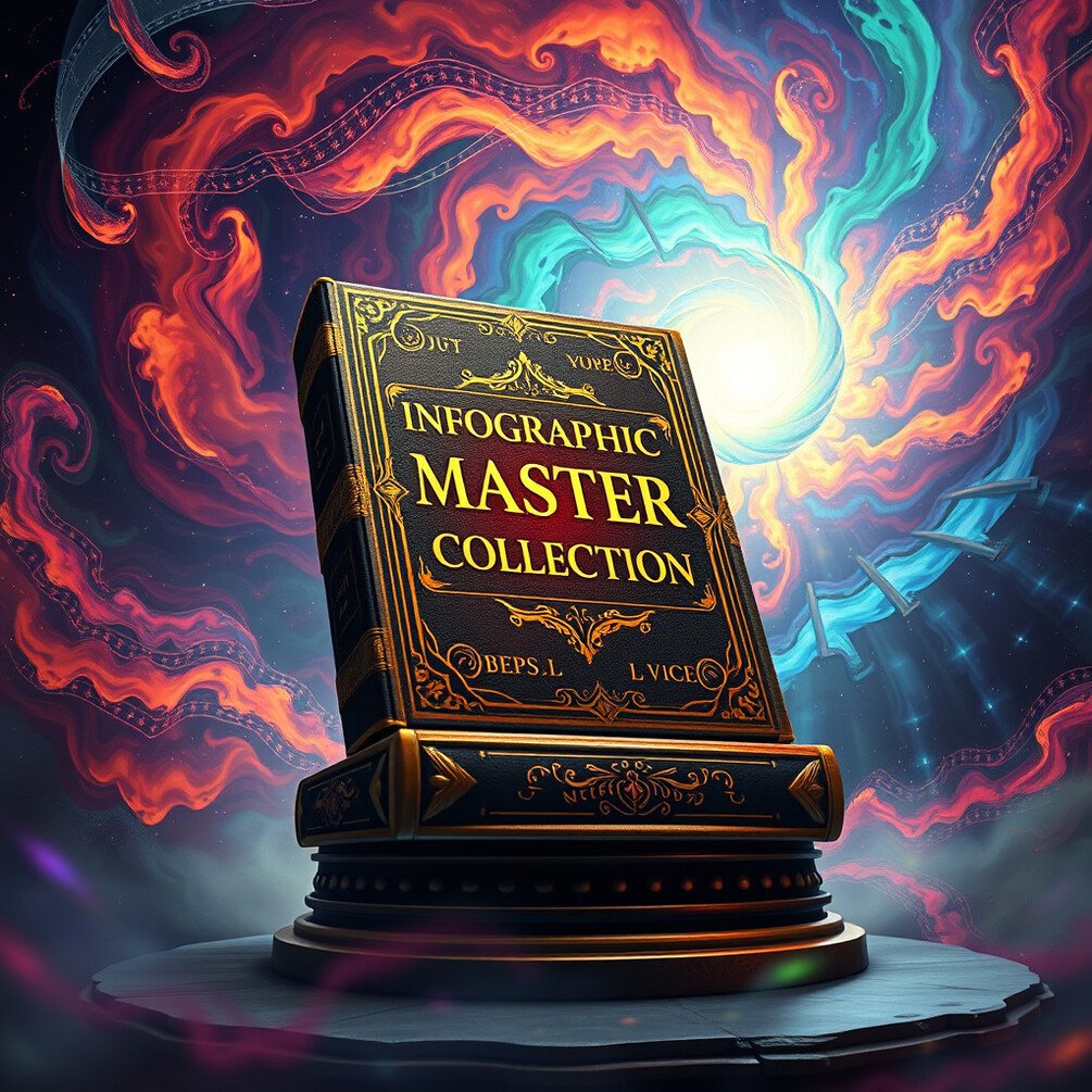 Infographic Master Collection: 1200 PNG Files