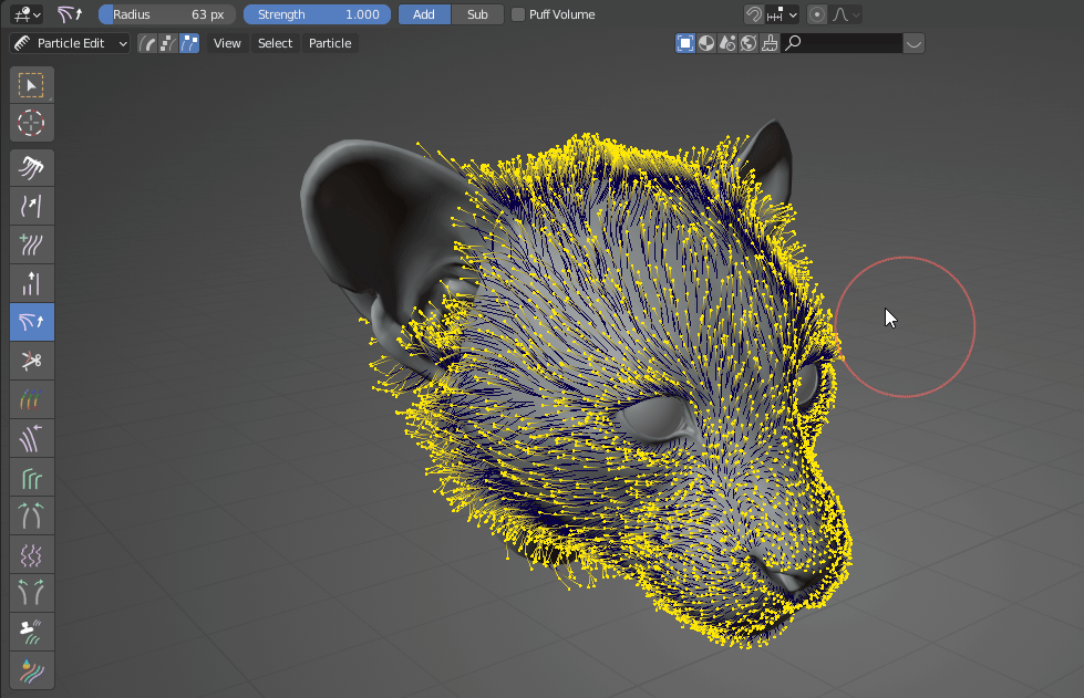 Blender Addon | 3D Hair Brush v3.1 - Modifier | VFX Grace