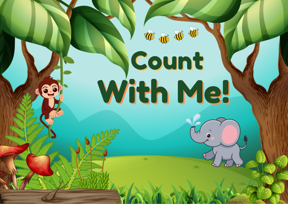 Count with Me Storybook for Children – Learn Numbers & Animals (Jungle ...