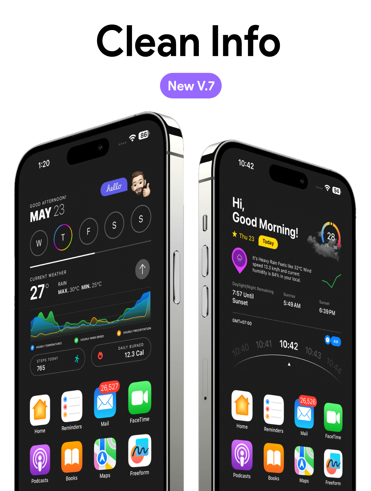 Clean Info widgets for Widgy!