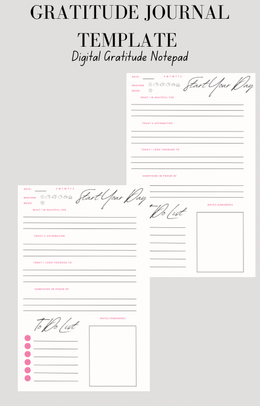 Digital Gratitude Notepad