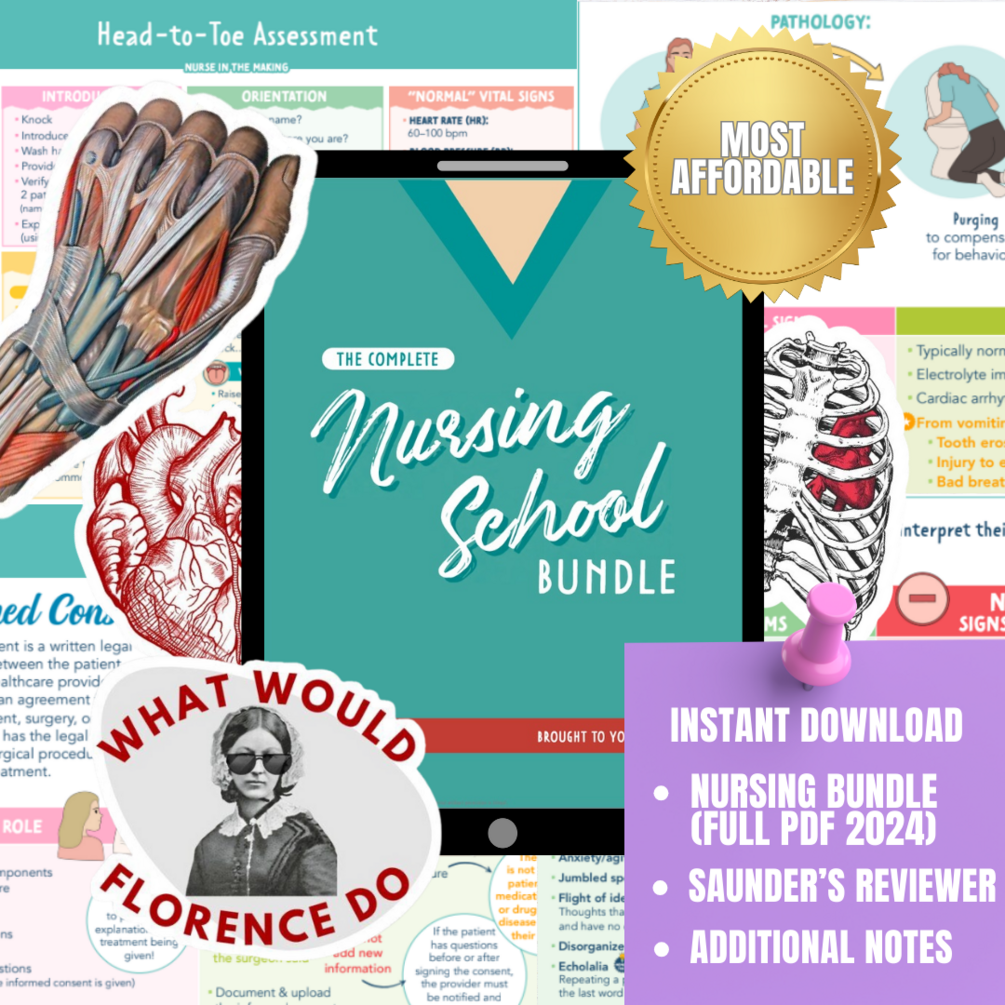 Nursing Bundle 2024 (NCLEX reviewer)