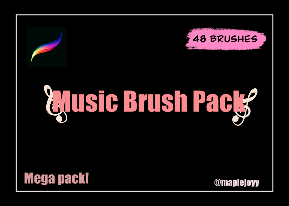 Music brushes for Procreate + Printable Music Notebook!