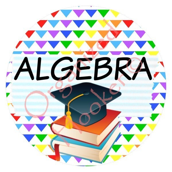 ALGEBRA Printable Planner Stickers — Digital Download