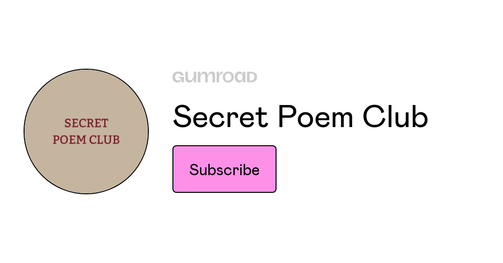 Secret Poem Club