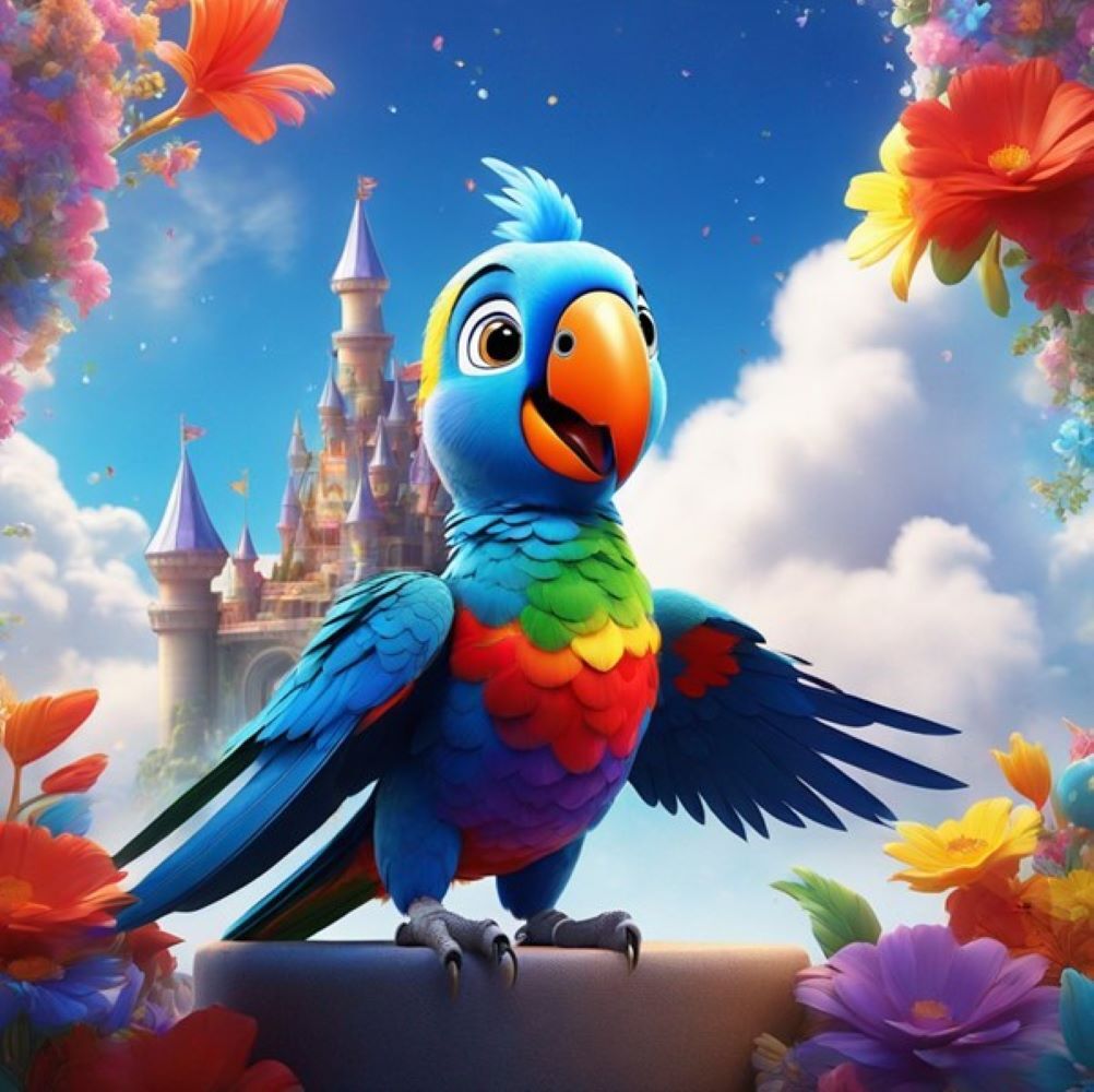 Magic Parrot's Journey on the Clouds -Story for Kids