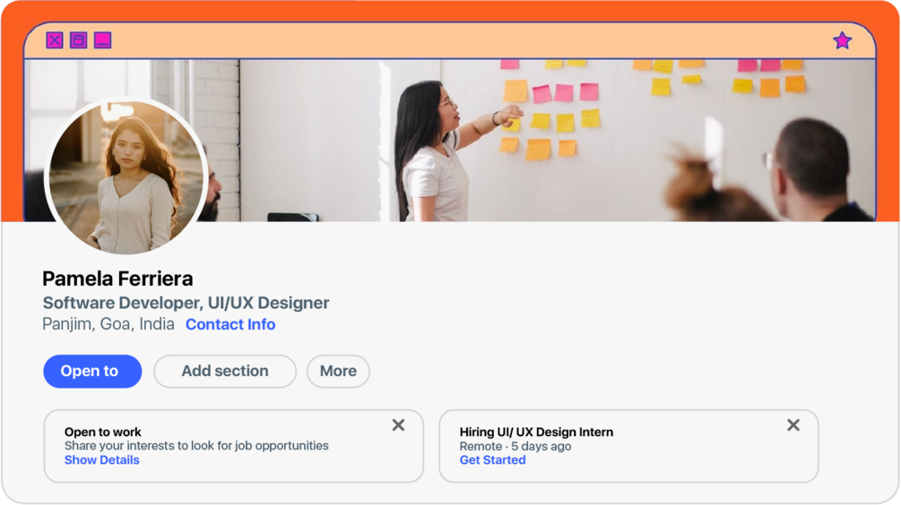 Free Canva LinkedIn Banner Template | N010