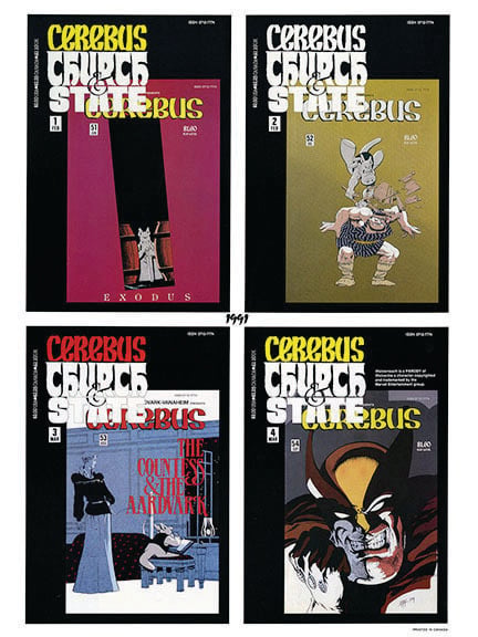 Cerebus Poster - Church and State 1991