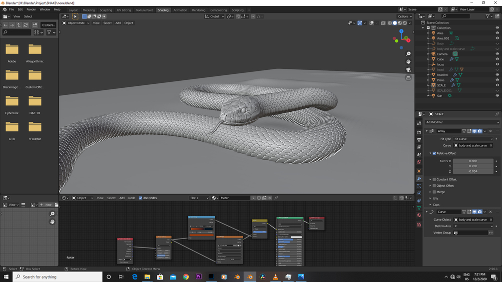 Snake Scale (Blender 2.9)