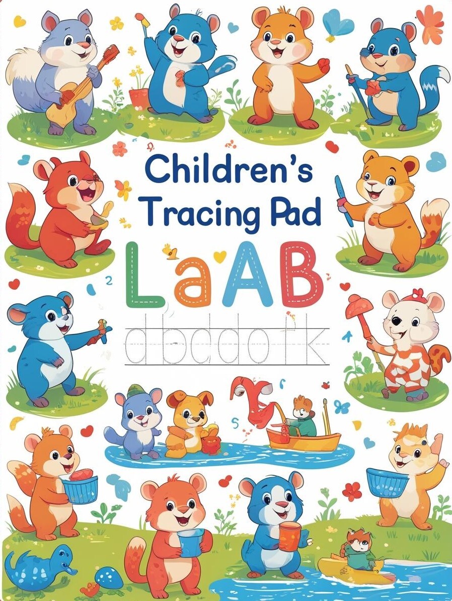 Children's Tracing Pad Animal Version