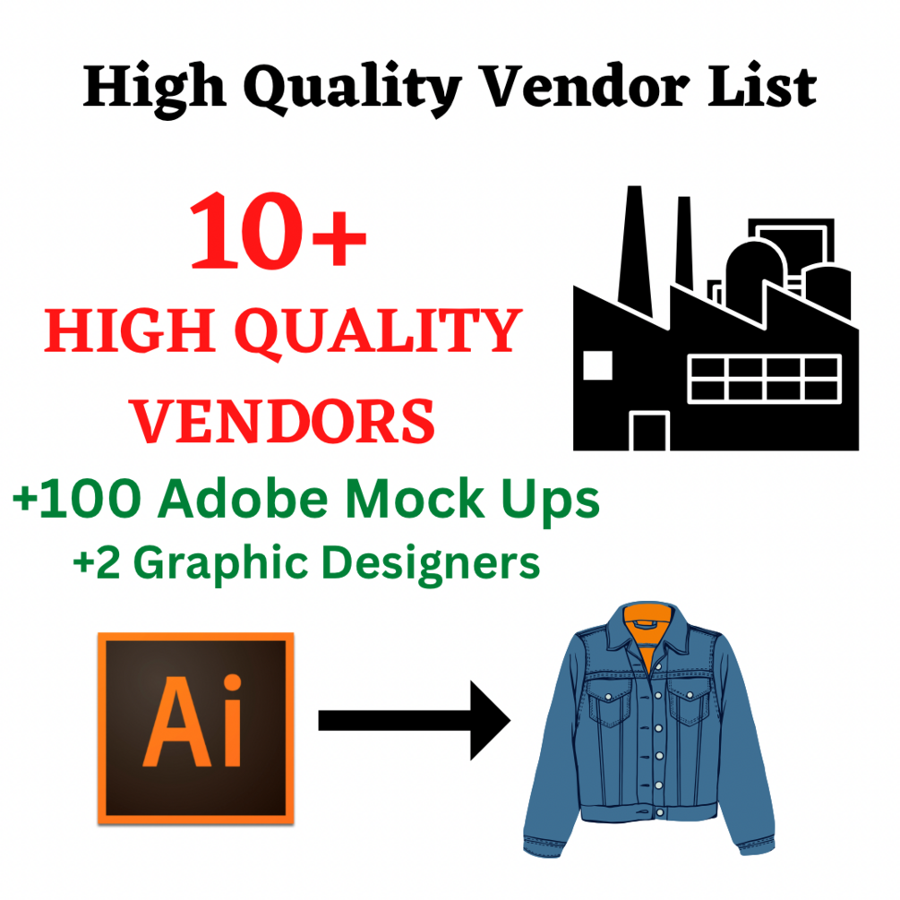 High Quality Vendor List & 100+ Adobe Mock Ups