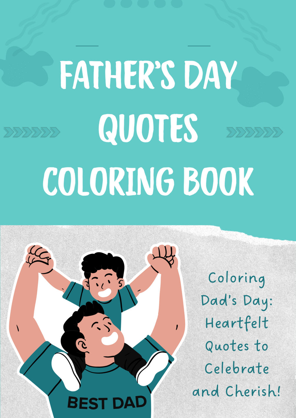 Father's Day Quotes Coloring Book Pages (PDF)