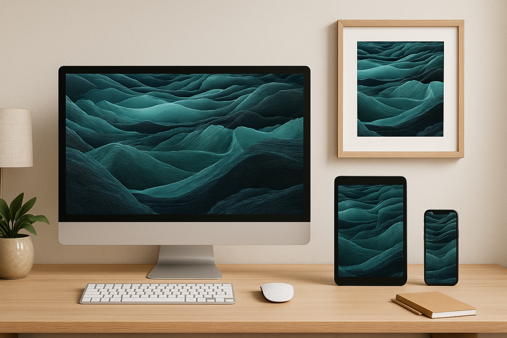 Void and Form – Textured Abstract Digital Backgrounds (12 Files, 4 Sizes)