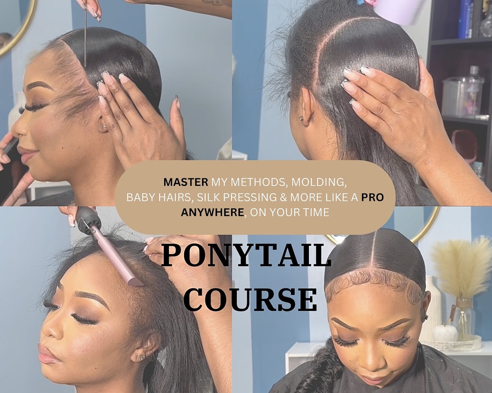 Mastering A Sleek Middle Part Ponytail Course