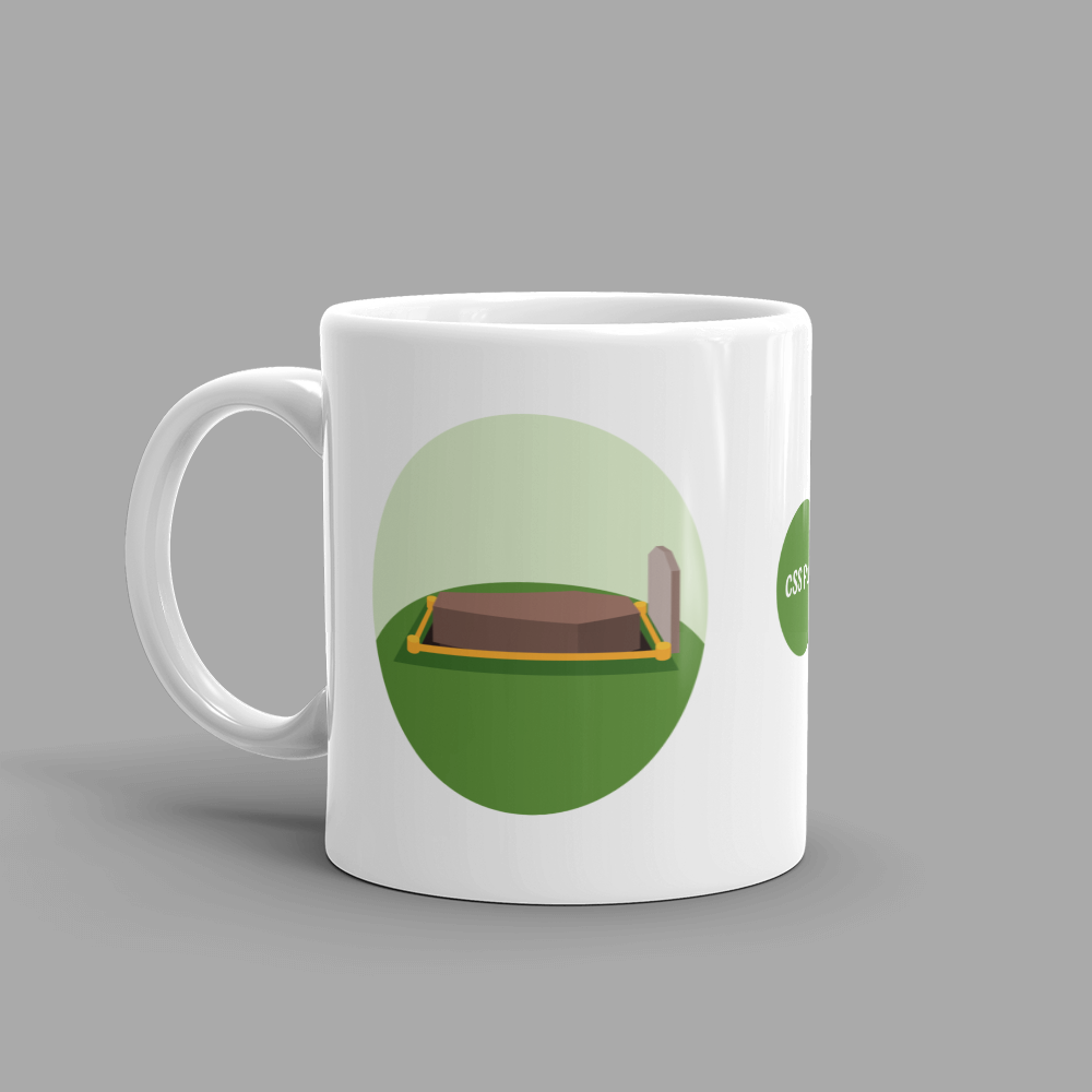 CSS Puns - RIP - Mug