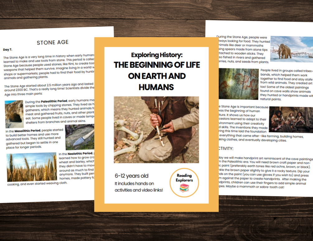 The Beginning of Life on Earth and Humans | History Unit Study | 6-12 ...