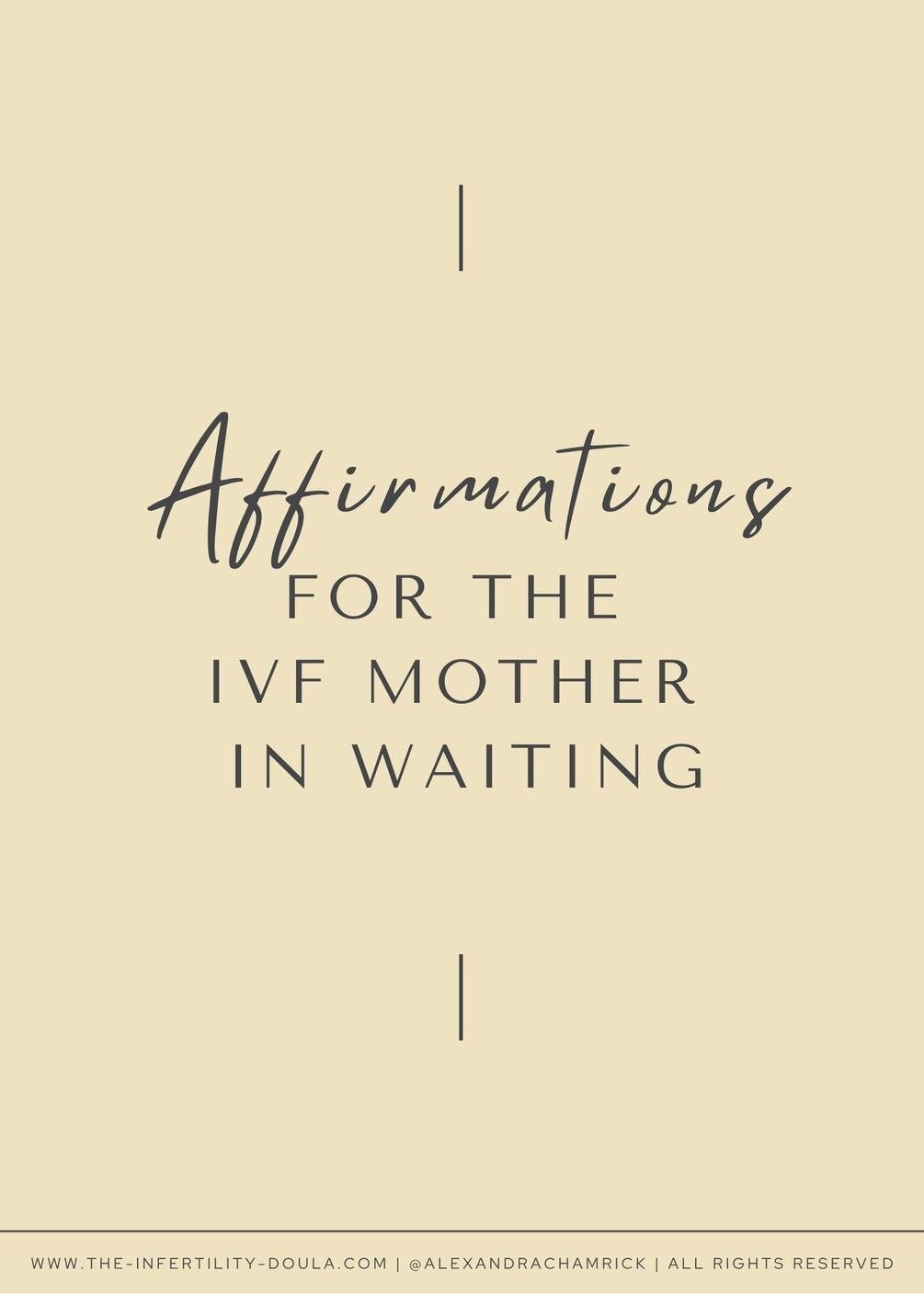 Affirmations for IVF Women in the Waiting