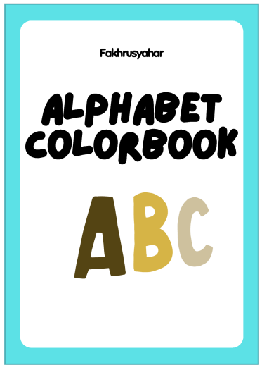 Alphabet Color book