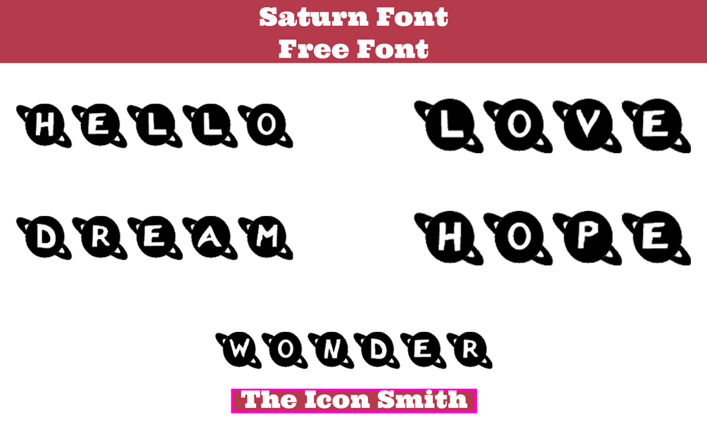 Free Saturn Font F6733