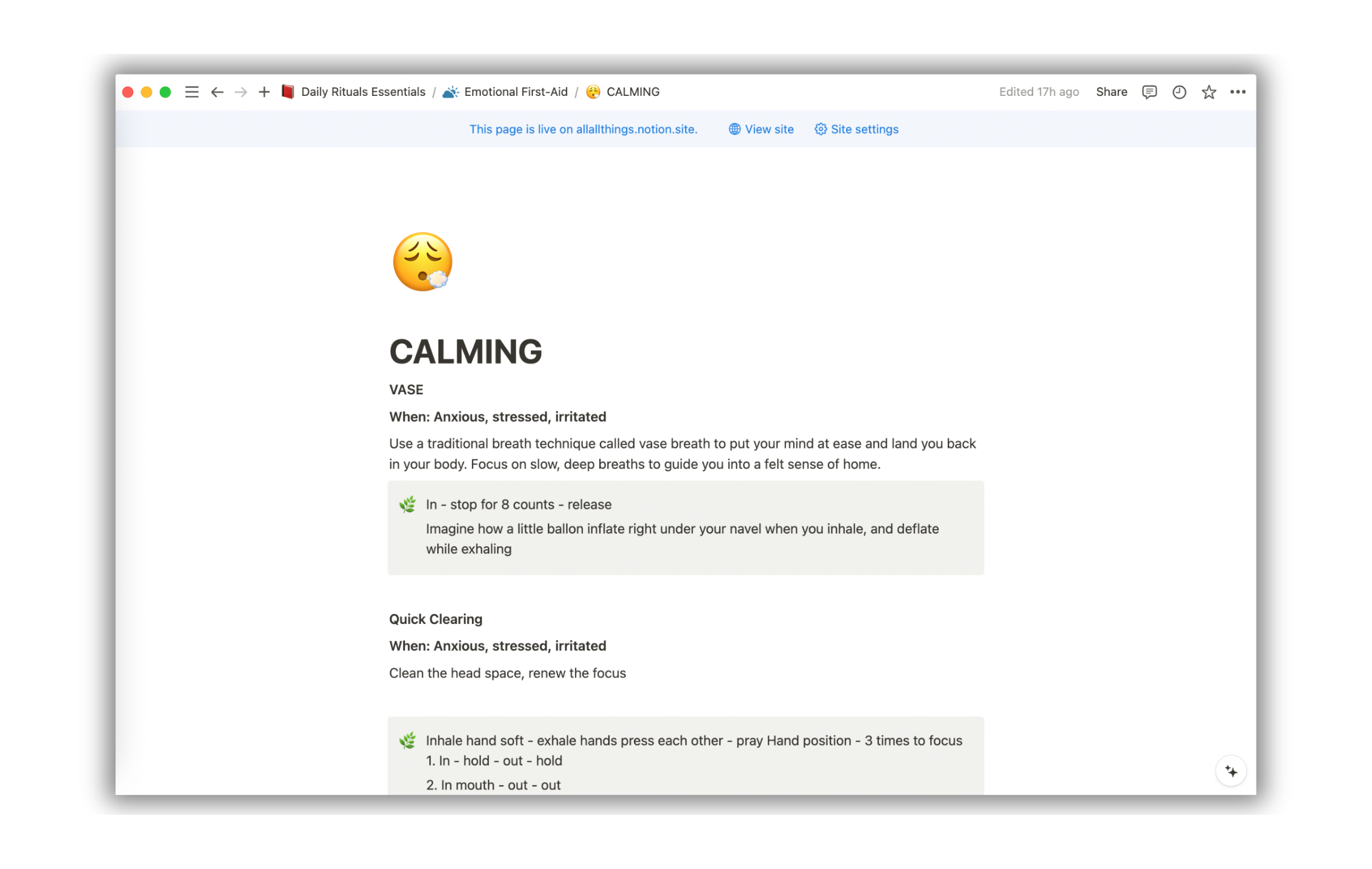 Daily Rituals Essentials