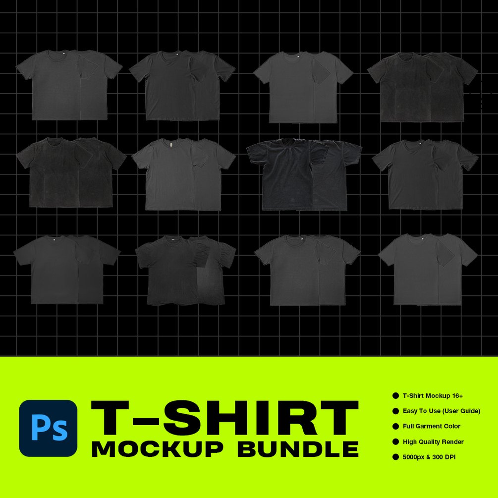 T-Shirt Mockup Bundle