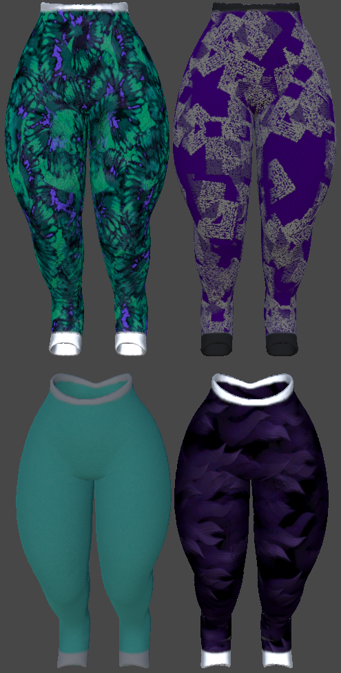 Some textures for the yoga pants - ShadowGolden