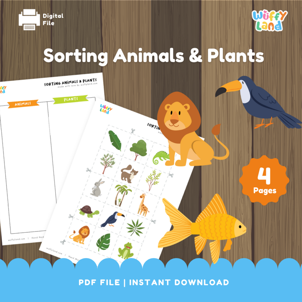 Sorting Animals & Plants on the land and on the water Animal Sorting ...
