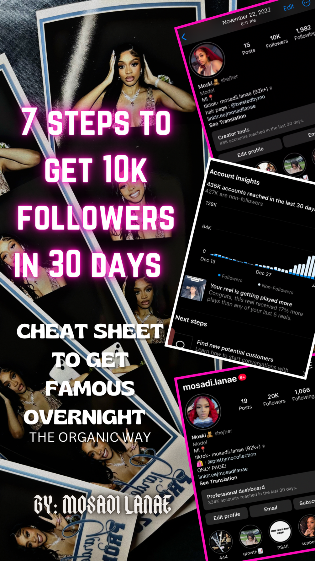 7 Steps To Get 10k Followers In 30 Days - Cheat Sheet