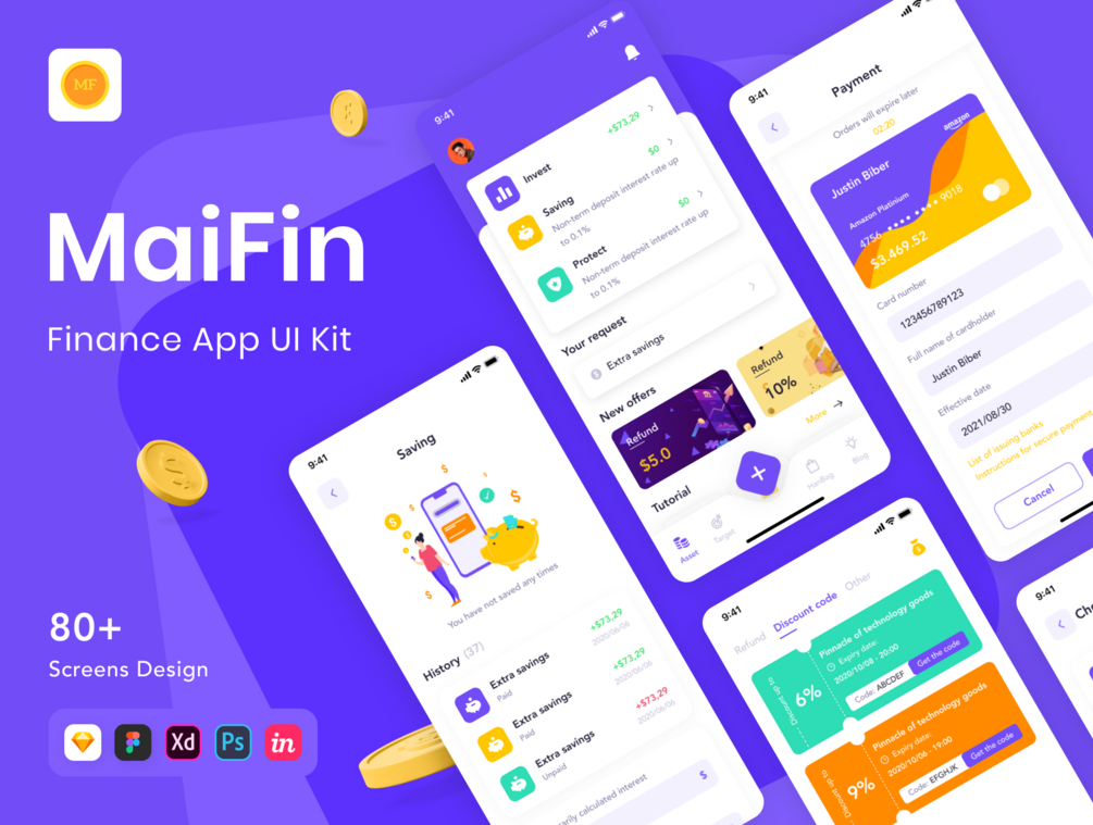 MaiFin - Finance App UI Kit