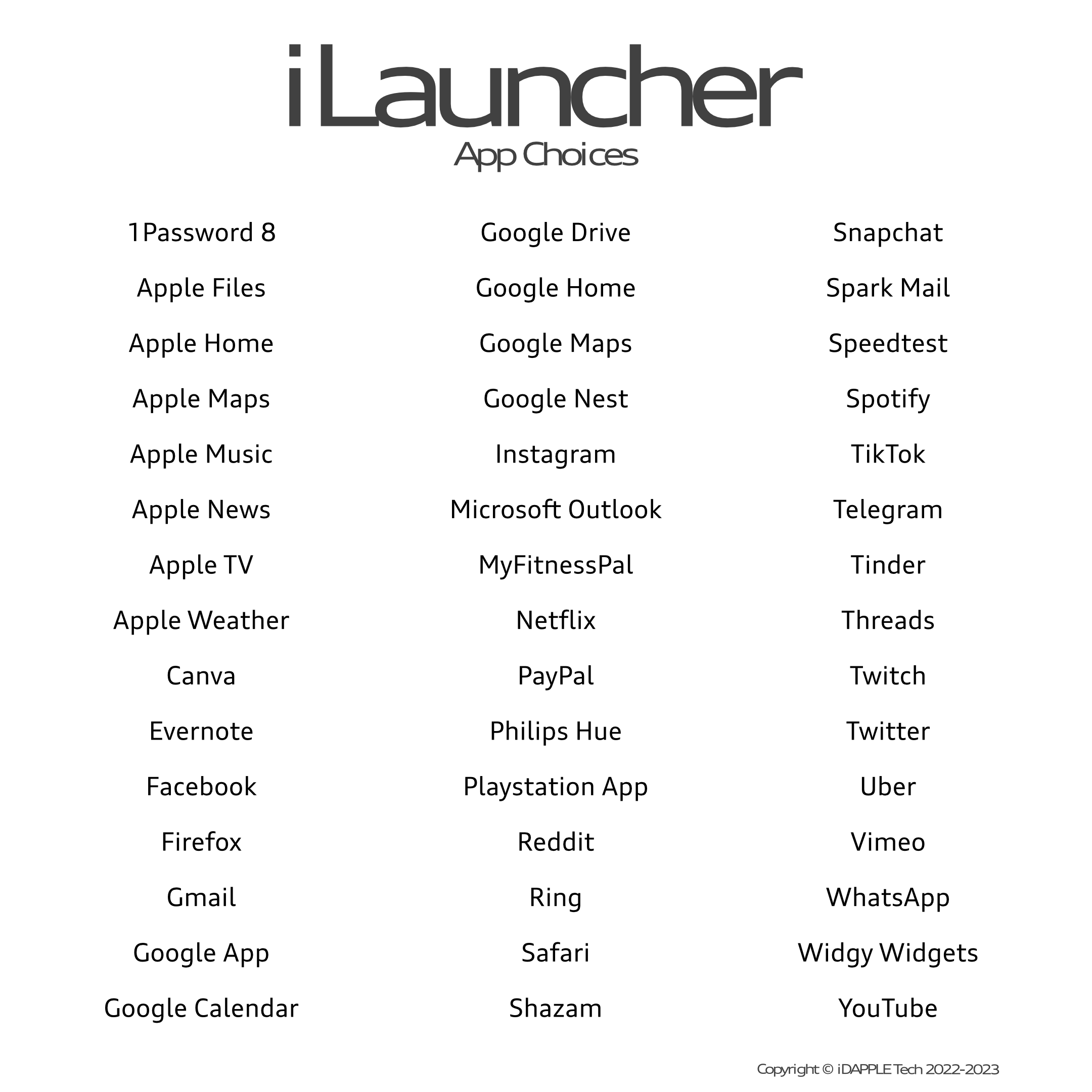 iLauncher Widgy Widget