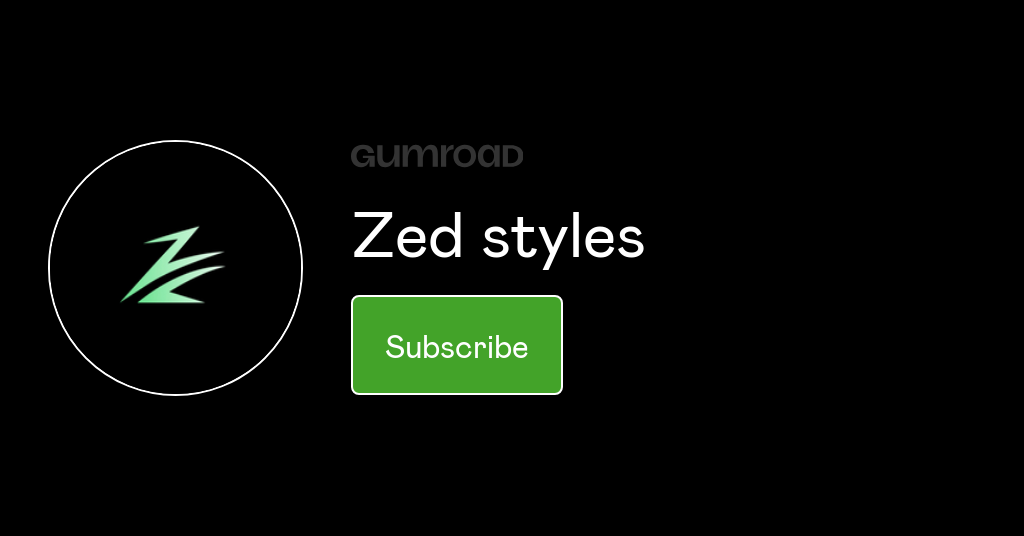 Zed styles