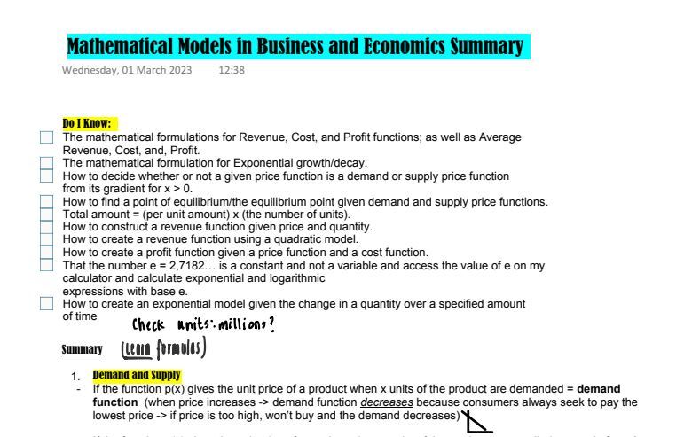 Computational Maths I APPM1004A Notes