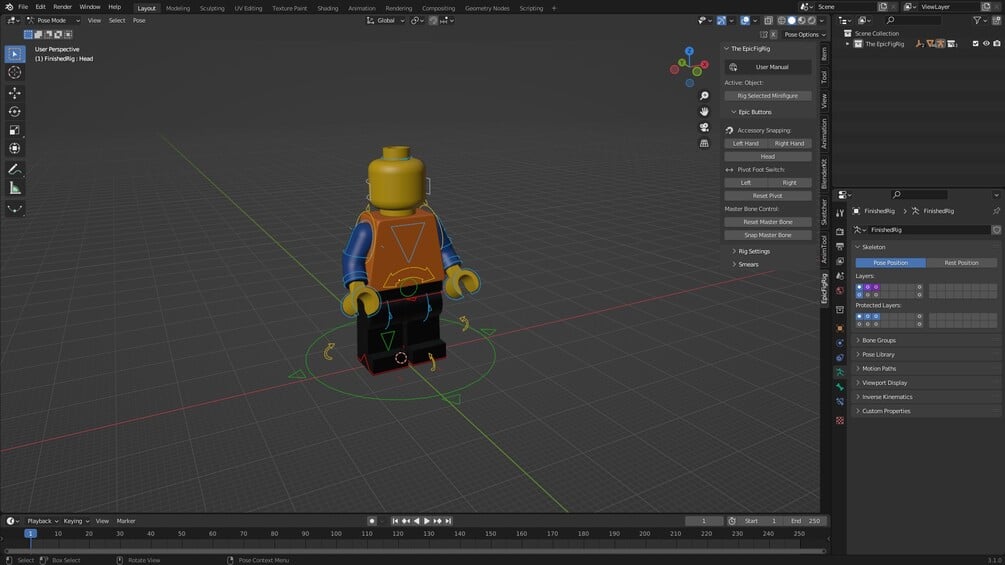 Lego Rig for Blender