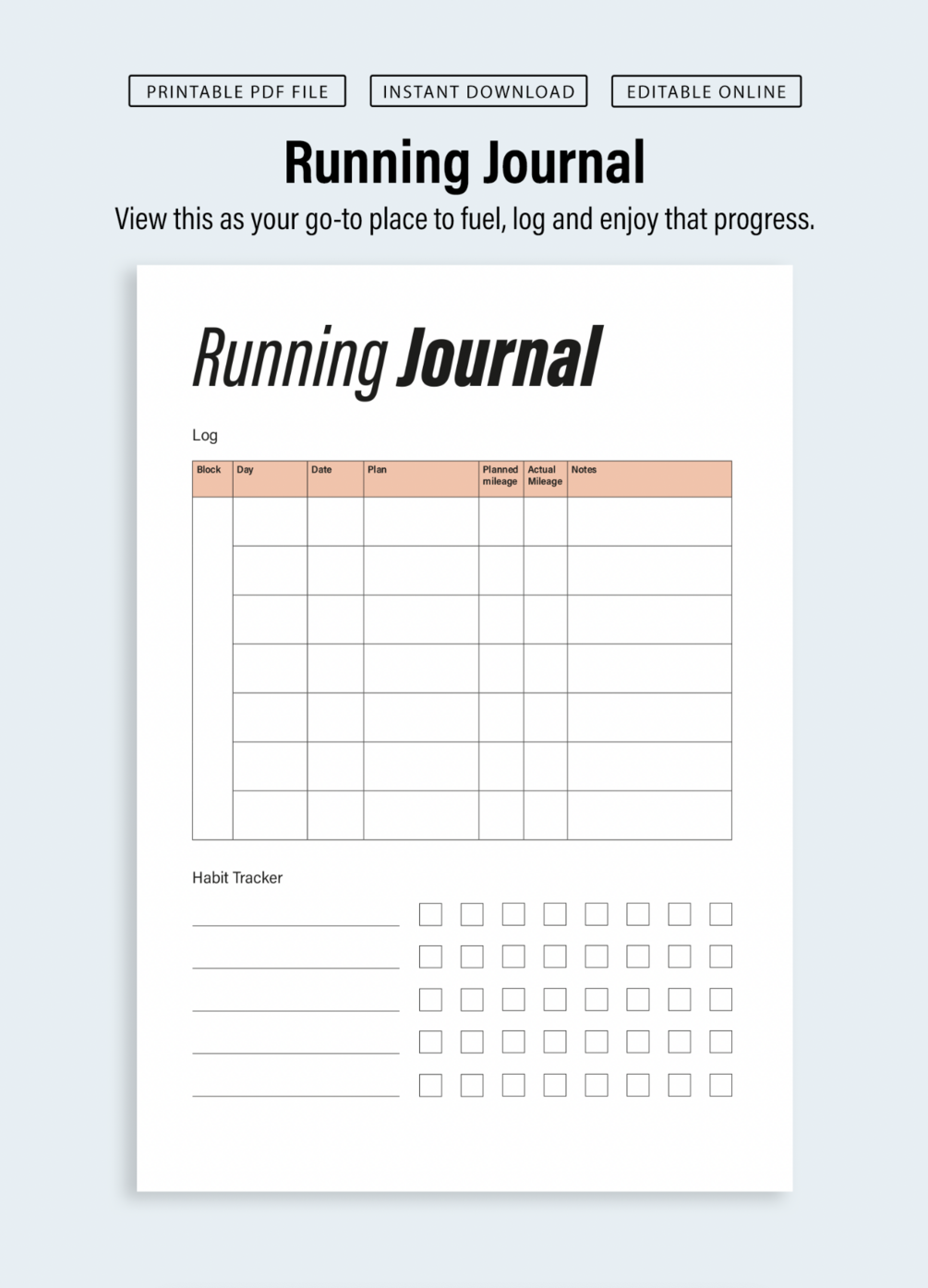 Free Running Journal