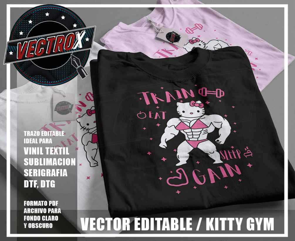 Vector Editable - Kitty Gym