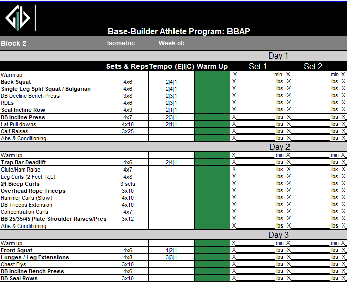 Week #28 Block #6 Program | Speed Workout
