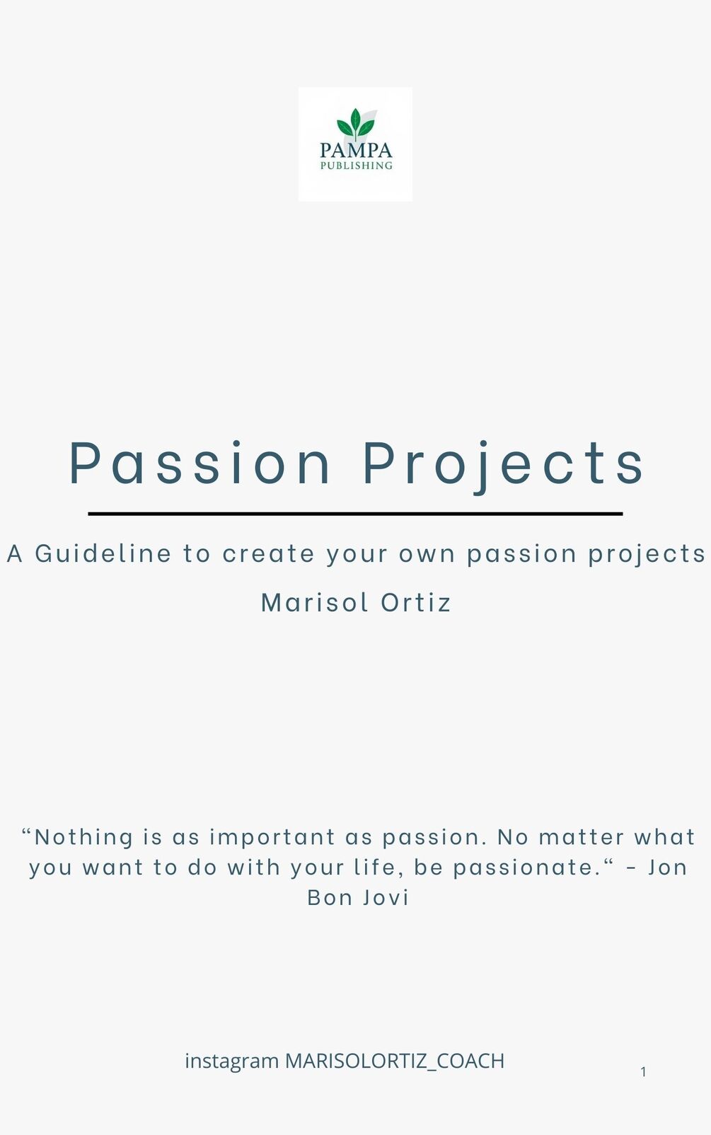 Create Your own Passion Projects