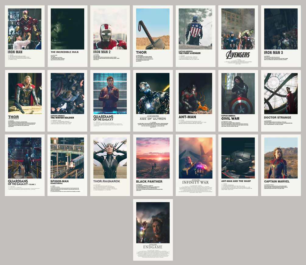 Minimalist MCU Poster Series Digital Copy