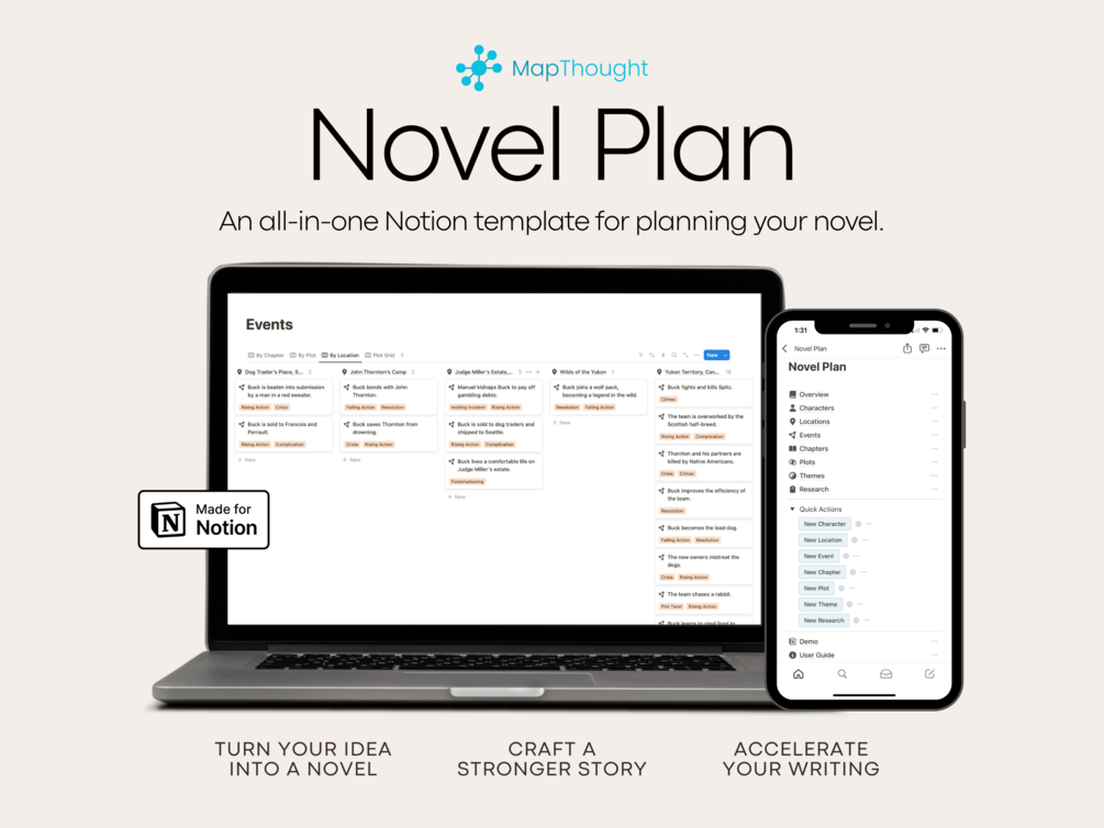 Novel Plan Notion Template