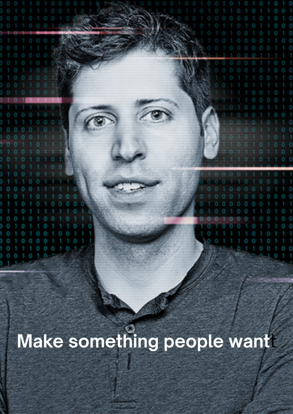 Make something people want - Startup poster