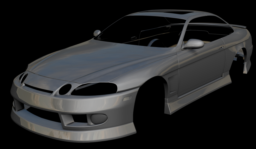 SOARER (JZZ30) BN-SPORTS TYPE 2 BODYKIT + CUSTOM ROLLED FENDERS (+ HOLED)